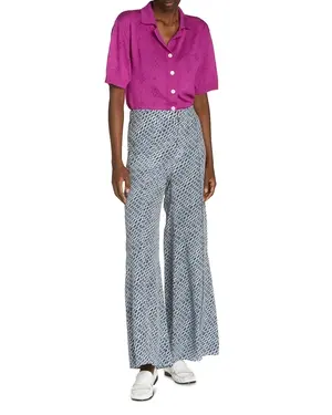 Marni Crepe De Chine Wide-leg Trousers
