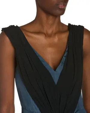 Marni V-neck Maxi Dress - Turquoise