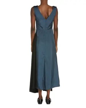 Marni V-neck Maxi Dress - Turquoise
