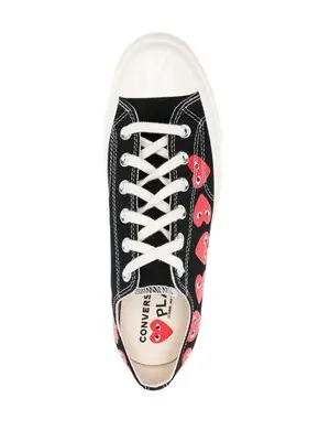 CONVERSE X COMME DES GARONS PLAY Chuck 70 Multi Hearts Sneakers - Black