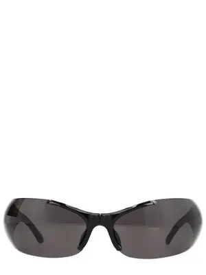 Balenciaga Afterhour Oval Sunglasses - Black