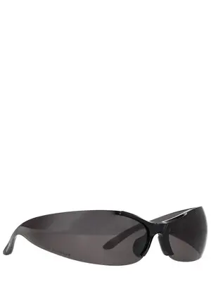 Balenciaga Afterhour Oval Sunglasses - Black