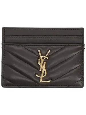 Saint Laurent Card Holder "cassandras - Grey