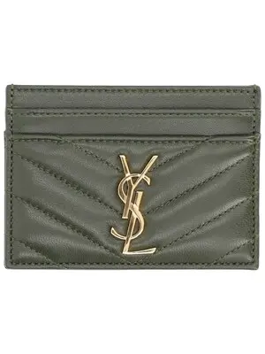 Saint Laurent Card Holder "cassandras - Brown