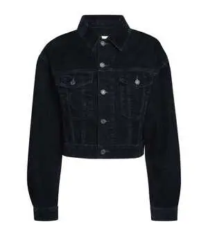 AGOLDE Cotton-blend Velvet Radley Denim Jacket - Blue
