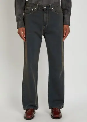Our Legacy Third Cut Straight-leg Cotton Jeans - Grey