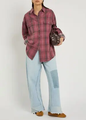 B Sides Vintage Reworked Panelled Wide-leg Jeans