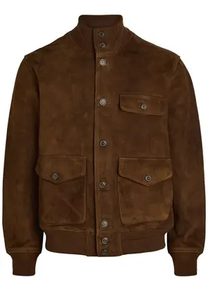RALPH LAUREN Suede Lamb Leather Jacket