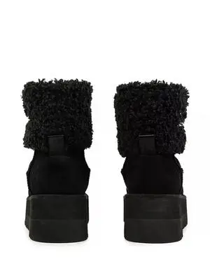 Karl Lagerfeld Skylar Signature-detail Platform Boots - Black