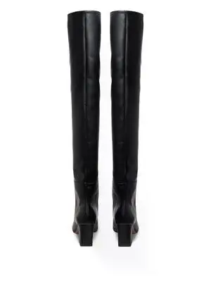 GINISSIMA 65mm Leather Thigh High Boots