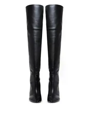 GINISSIMA 65mm Leather Thigh High Boots
