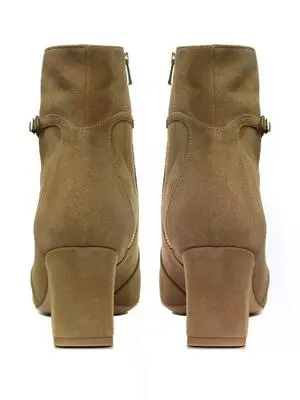 GINISSIMA 65mm Buckle-embellished Ankle Boots - Brown