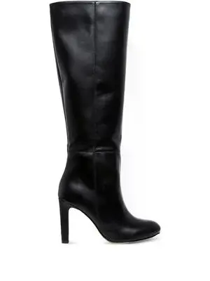 GINISSIMA 95mm Leather Knee-high Boots