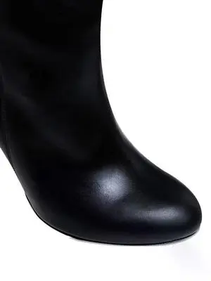 GINISSIMA 95mm Leather Knee-high Boots