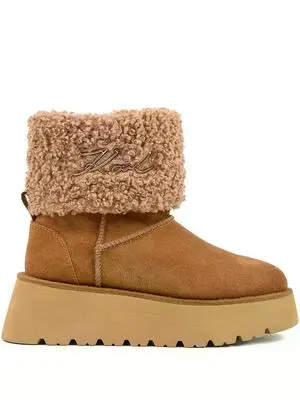 Karl Lagerfeld Round Toe Boots For Women