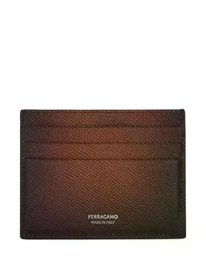 FERRAGAMO Gancini Grained Card Holder