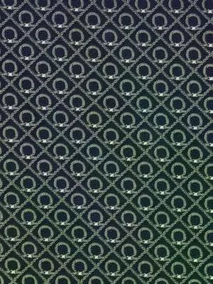 FERRAGAMO Gancini Jacquard Silk Tie - Blue