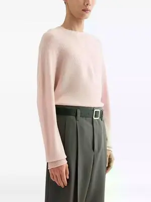 JIL SANDER Ribbed Crew-neck Sweater - Pink