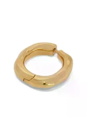 JIL SANDER Cannolo Hoop Brooch - Gold