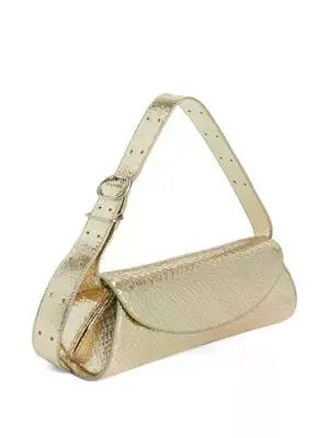 JIL SANDER Small Cannolo Shoulder Bag - Gold