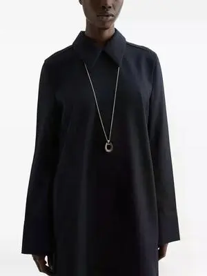JIL SANDER Horseshoe Pendant Necklace