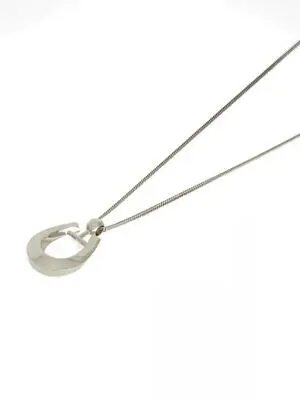 JIL SANDER Horseshoe Pendant Necklace
