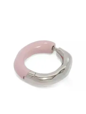 JIL SANDER Cannolo Hoop Brooch - Silver