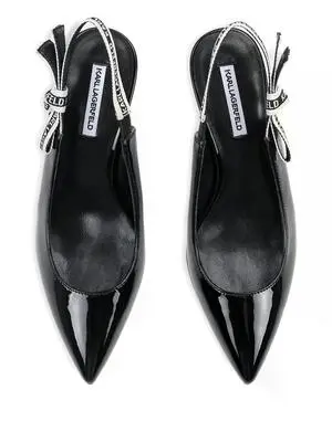 Karl Lagerfeld Sienna Slingback Pumps - Black