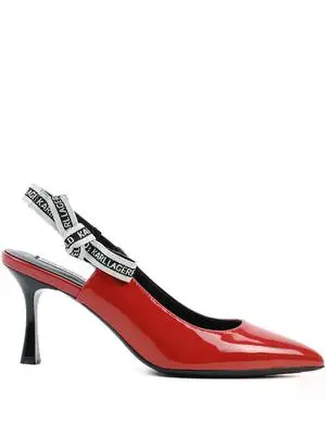 Karl Lagerfeld Sienna Slingback Pumps - Red