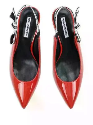 Karl Lagerfeld Sienna Slingback Pumps - Red