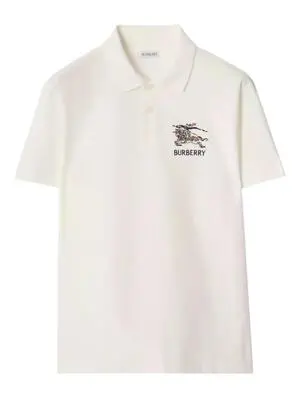 Burberry Equestrian Knight Cotton Polo Shirt
