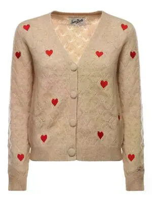 MC2 SAINT BARTH Heart-motif Cardigan