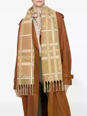Burberry Belt Check Cashmere Scarf - Neutrals