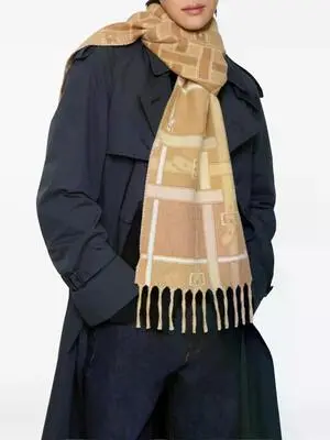Burberry Belt Check Cashmere Scarf - Neutrals