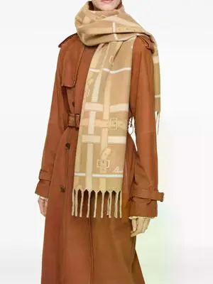 Burberry Belt Check Cashmere Scarf - Neutrals