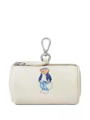 Polo Ralph Lauren Polo Bear Leather Coin Pouch - White