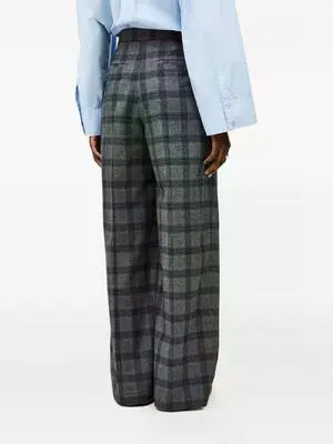 Ba&sh Tad Plaid Pleated Trousers