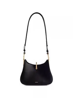 Rabanne Ring Leather Shoulder Bag - Black