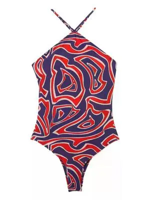 Emilio Pucci Labirinto Print Swimsuit