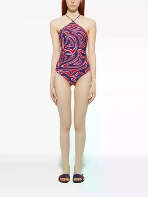 Emilio Pucci Labirinto Print Swimsuit