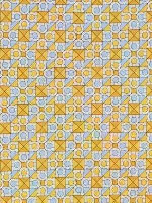 FERRAGAMO Printed Silk Necktie - Yellow