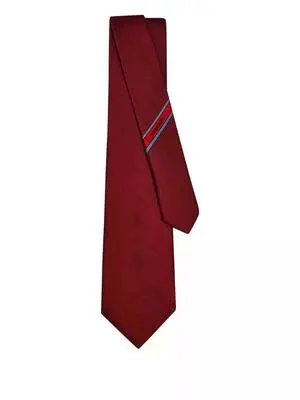 FERRAGAMO Jacquard Neck Tie - Red