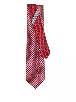 FERRAGAMO Printed Silk Neck Tie