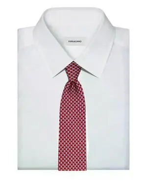 FERRAGAMO Printed Silk Neck Tie