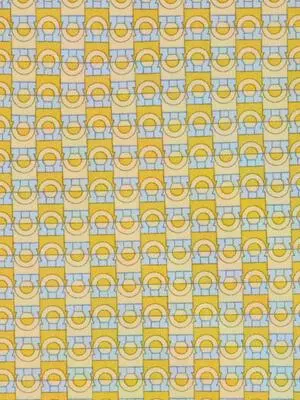 FERRAGAMO Printed Silk Necktie - Yellow