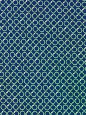 FERRAGAMO Printed Silk Neck Tie - Blue