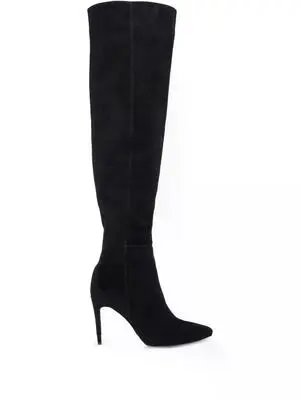 GINISSIMA 95mm Suede Thigh-high Boots