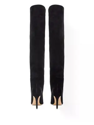 GINISSIMA 95mm Suede Thigh-high Boots