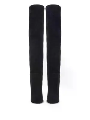 GINISSIMA 95mm Suede Thigh-high Boots