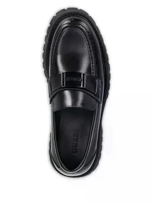 Guess Logo-plaque Lug-sole Loafers